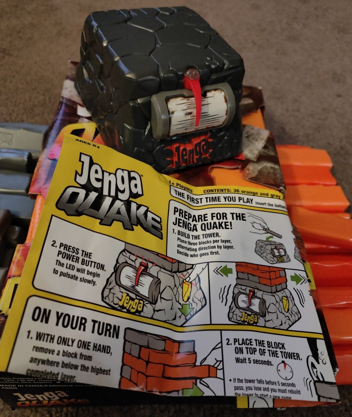'Jenga Quake' Board Game (2013) COMPLETE/EUC 791385577446 | eBay