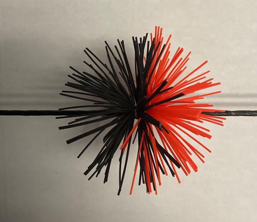 2 ORANGE & 2 BLACK Bow String CAT WHISKER Silencers Archery Bow ...