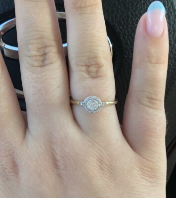 diamond promise ring size 7 | eBay