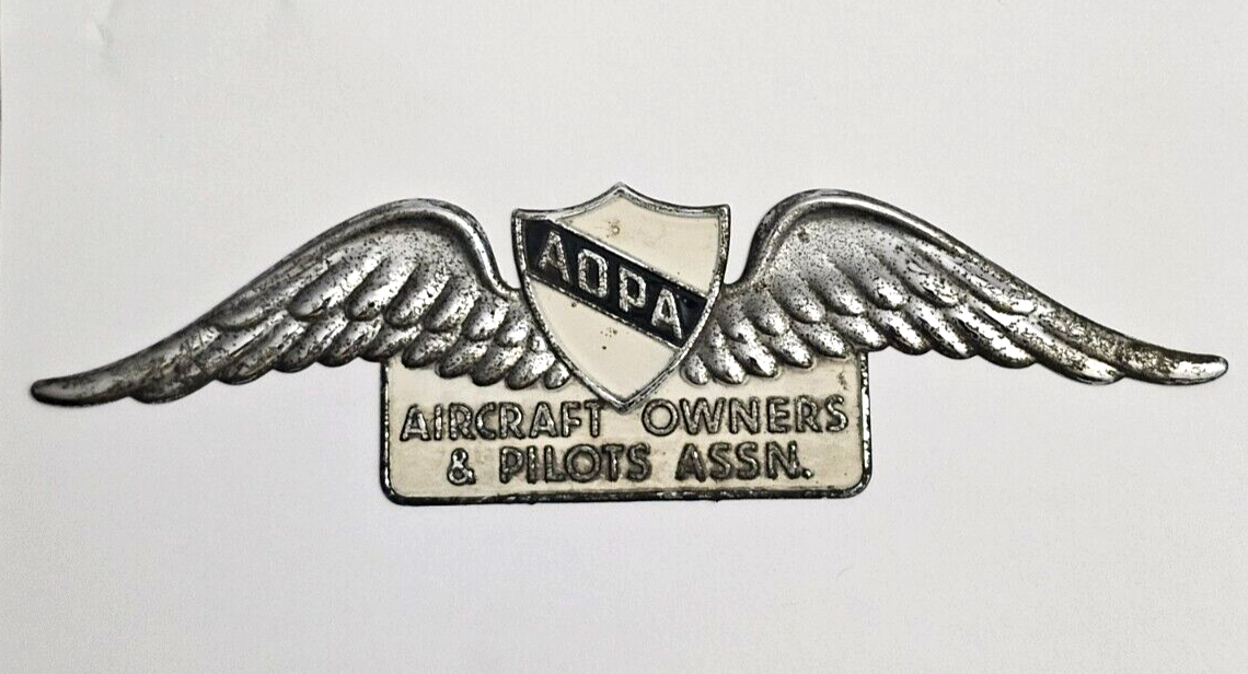 ANTIQUE AIRCRAFT OWNERS & PILOTS ASSOCIATION LICENSE PLATE TOPPER ...