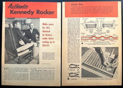 “Authentic Kennedy Rocker” Carolina Rocker kit 1961 HowTo assemble ...