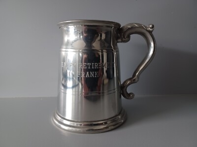 Vintage British Nobleman Tankard signed with HAPPY RETIREMENT FRANK ...