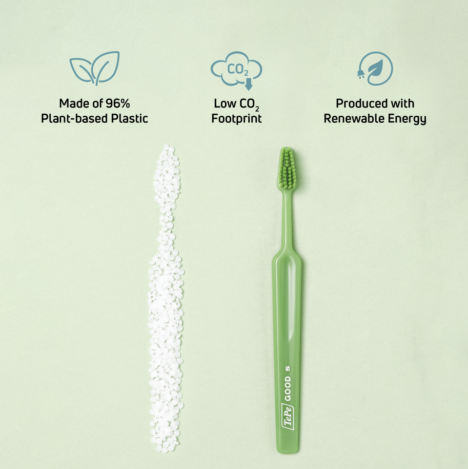 TePe GOOD™ Regular Soft Bristle Toothbrush – Bioplastic Adult ...
