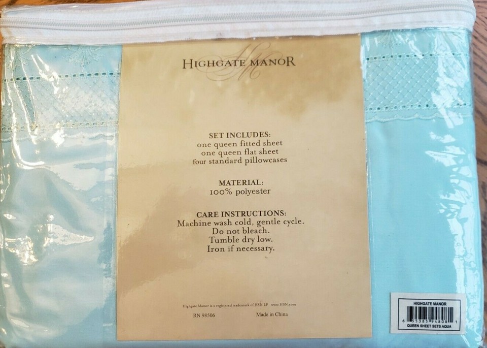 HIGHGATE MANOR 6 PIECE LACE SHEET SET QUEEN | eBay