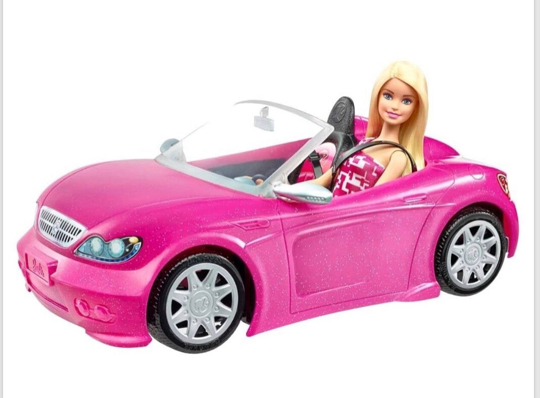2013 Mattel Barbie BDF38 Convertible Cruiser Sparkly Pink Sports Toy ...