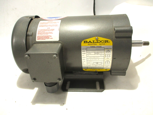 NEW BALDOR CJM3545 INDUSTRIAL MOTOR 208-230/460V 1HP 3450RPM 56J FRAME ...