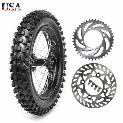 Pit Bike 15mm 90/100-14 Rear Wheel Rim Tire Sprocket Rotor for CR85 ...
