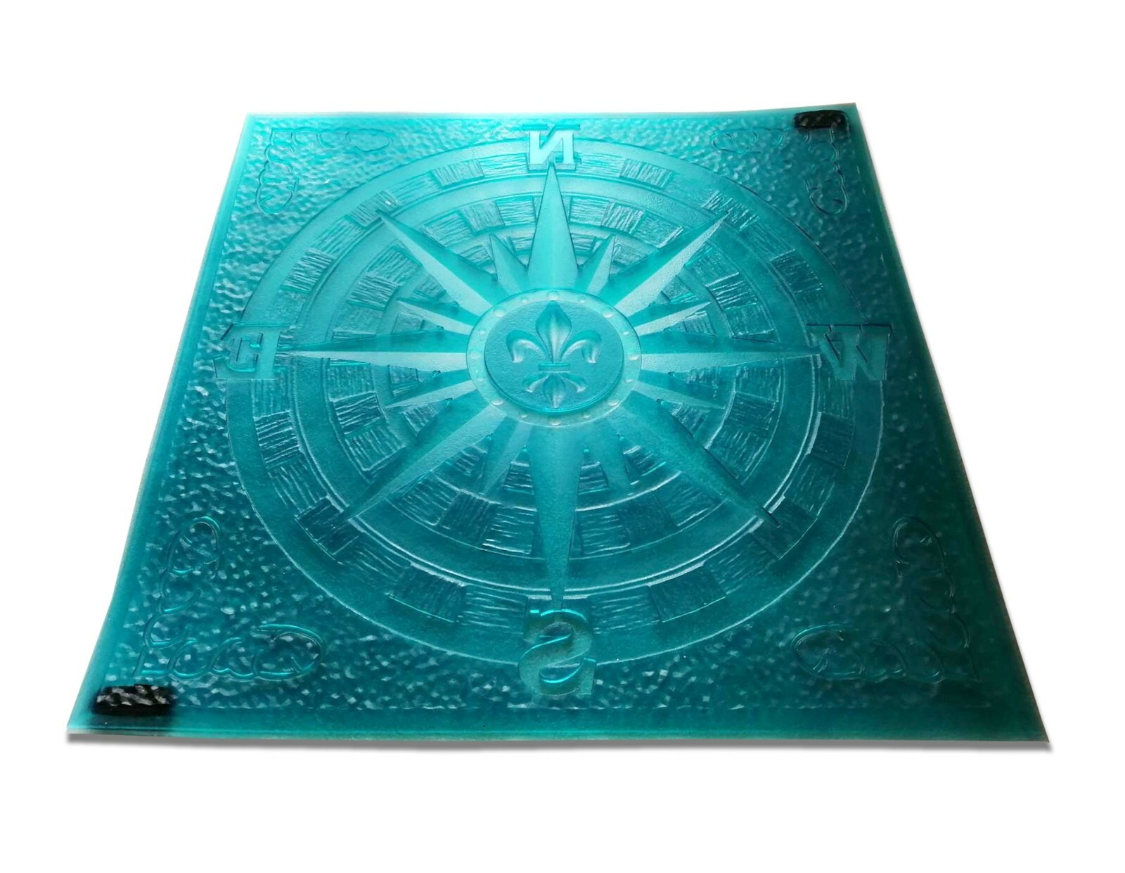 Polyurethane Mat Stamp COMPASS LILY | Concrete Cement Stamping Texture ...