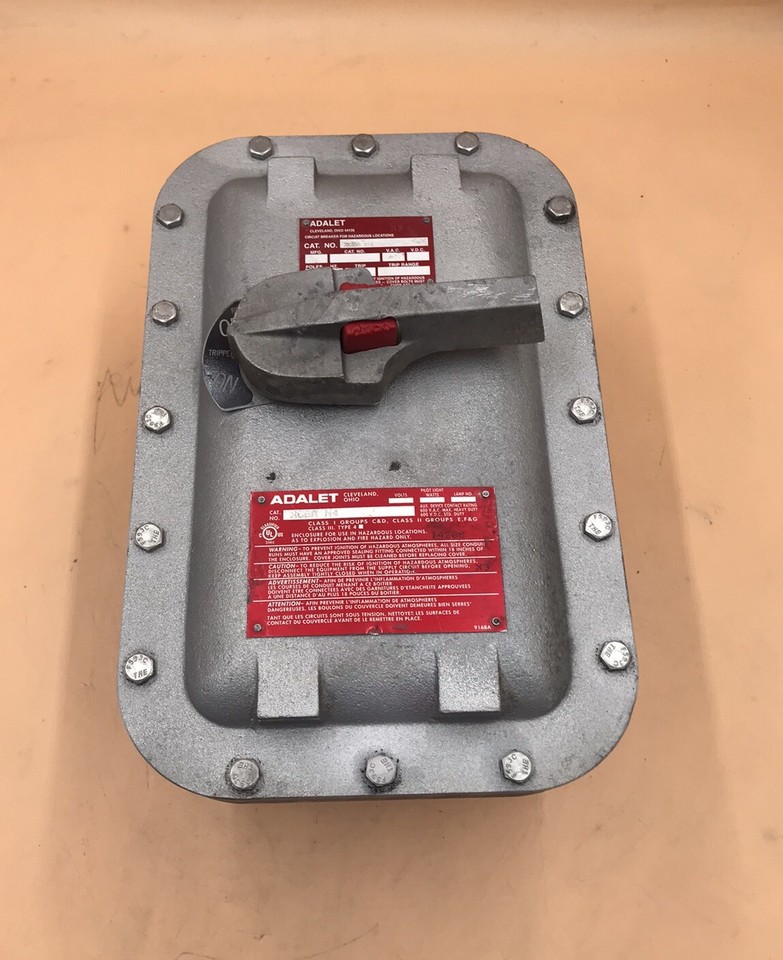 HOUSTON STOCK NEW ADALET XCBA-N4 EXPLOSION PROOF BREAKER ENCLOSURE FREE ...