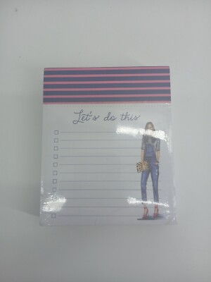 Fashion Notepad Let's Do This 5.5" X 4.5" /250 Sheets Notepad | eBay