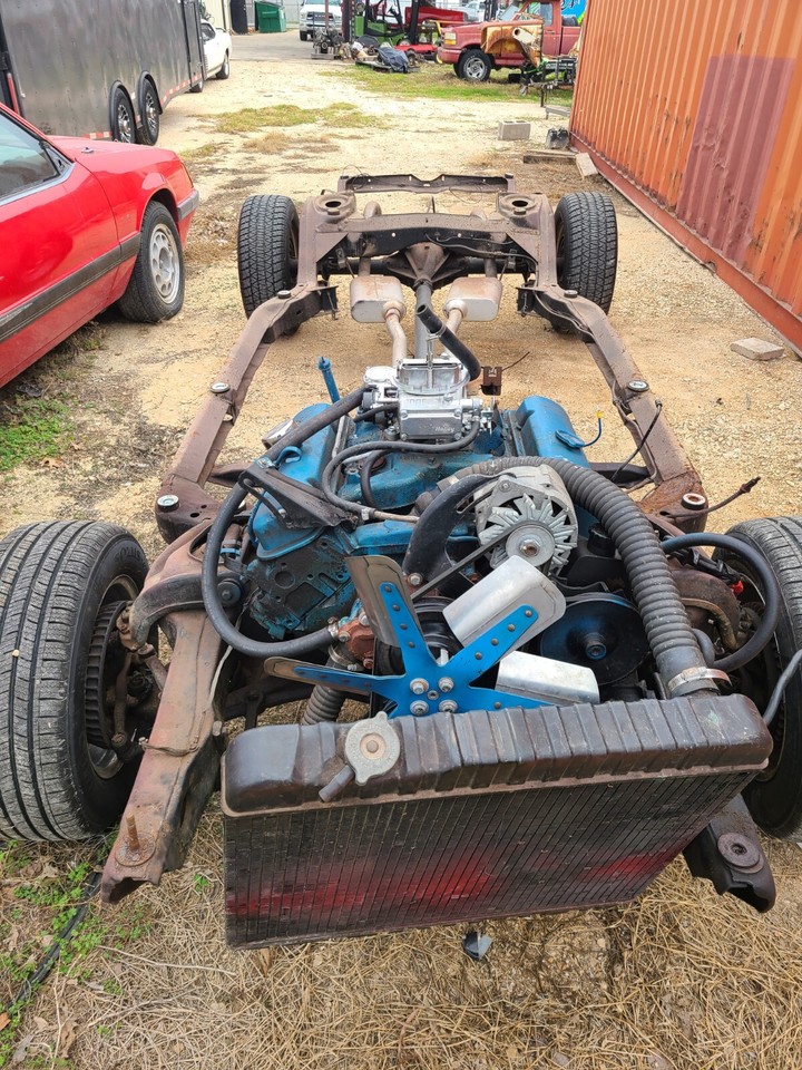 1964-66 Pontiac GTO Lemans Rolling Frame and 389, Tri power, 4spd ...