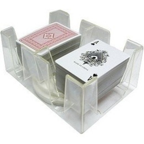 Revolving Card Tray Holds 1-6 Decks NEW Acrylic | eBay
