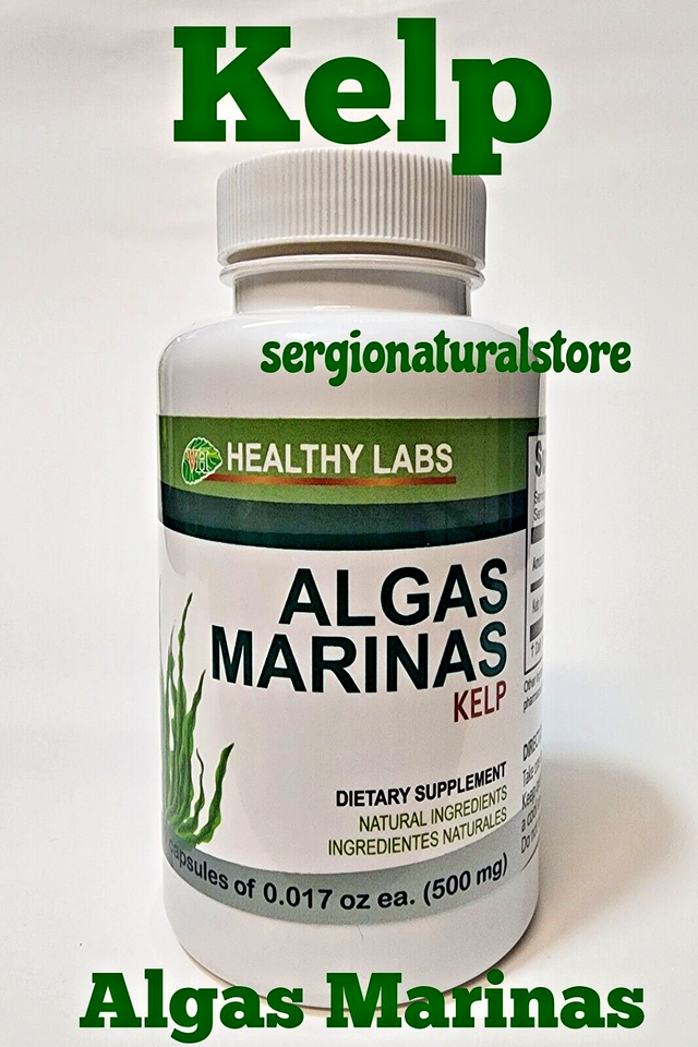 3 Packs Algas Marinas Kelp 270 Capsules Natural Iodine Helthy Labs | eBay