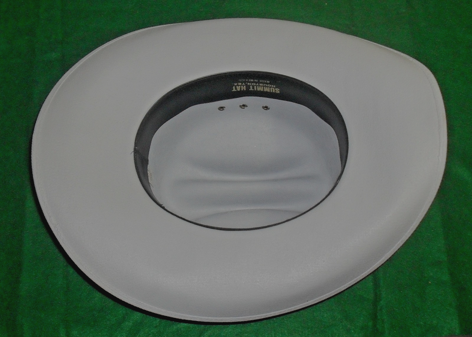 Summit Co. Cattleman's light gray Straw cowboy hat 7.5 US | eBay