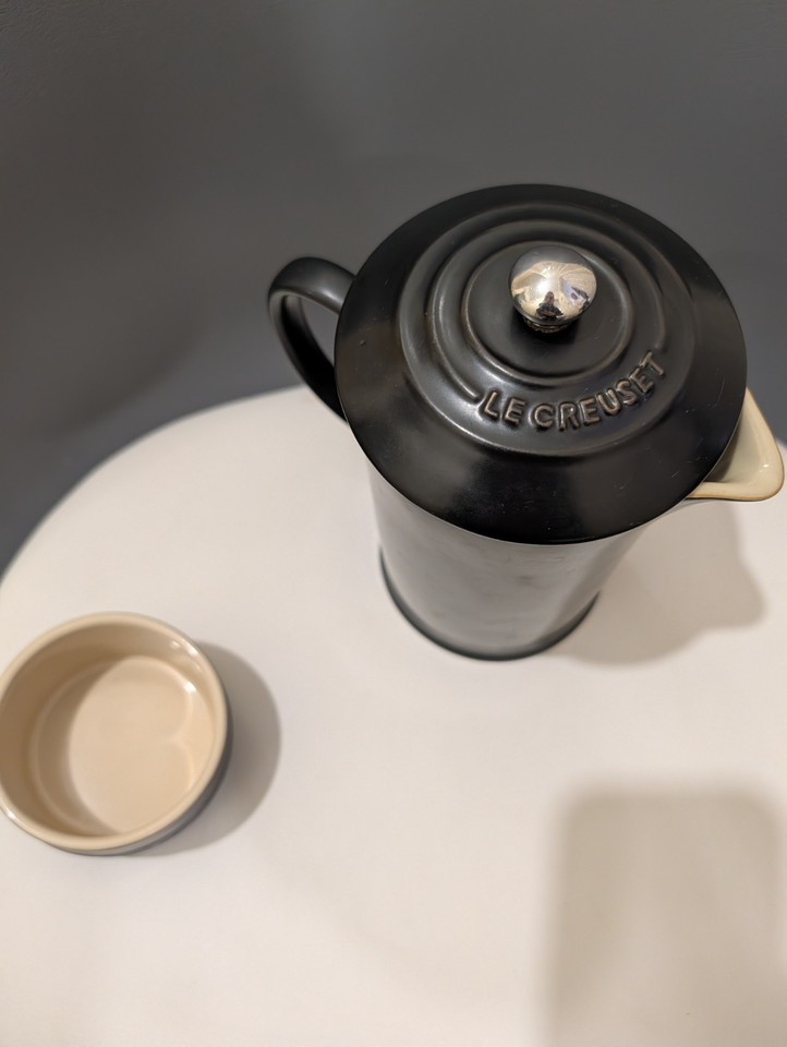 Le Creuset Stoneware 1L French Press Coffee Cafetière + Ramiken | eBay UK