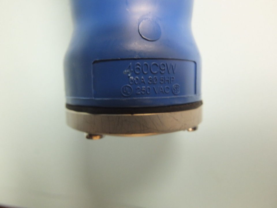HUBBELL - 460C9W - 60 AMP - 3-PHASE - 5 HP - 250 VAC - FEMALE ...