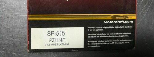 SP515 GENUINE Motorcraft SPARK PLUG SP-515 QTY of 1 Fits SP546 , PZH14F ...