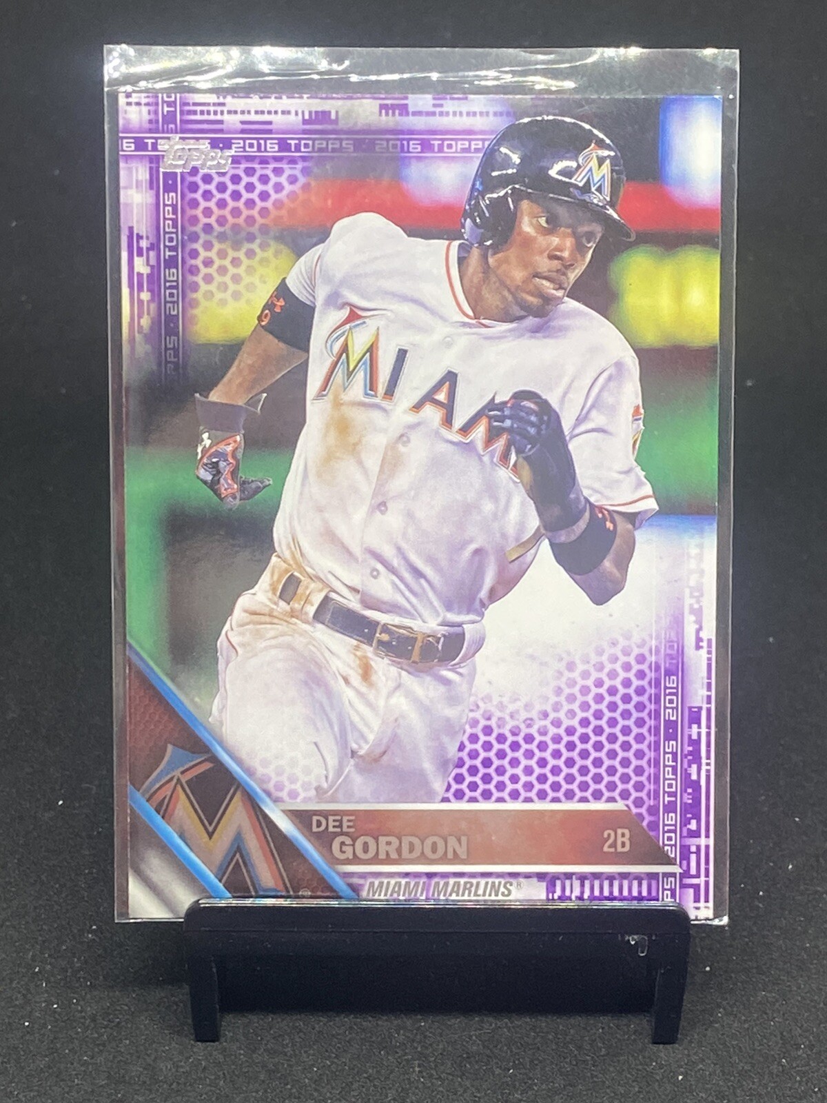 2016 Topps Series 1 Dee Gordon Purple Parallel SP Marlins | eBay