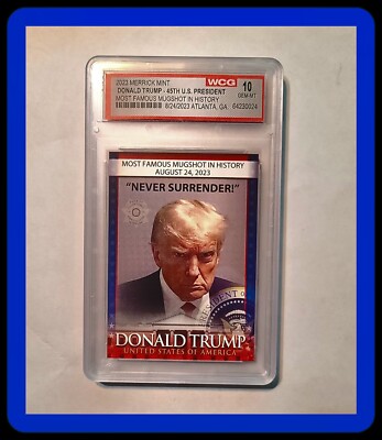 DONALD TRUMP 45th President MAGA Official MUGSHOT Photo Trading Card ...