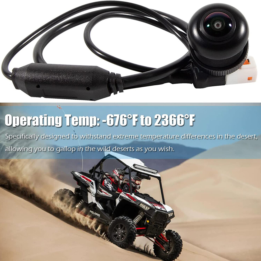 UTV Front Camera Kit for Polaris RZR XP 1000 / XP Turbo /PRO XP PRO R ...