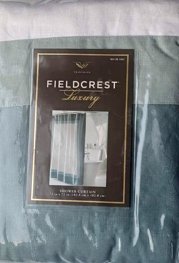NWT FIELDCREST LUXURY LINEN/COTTON SHOWER CURTAIN | eBay