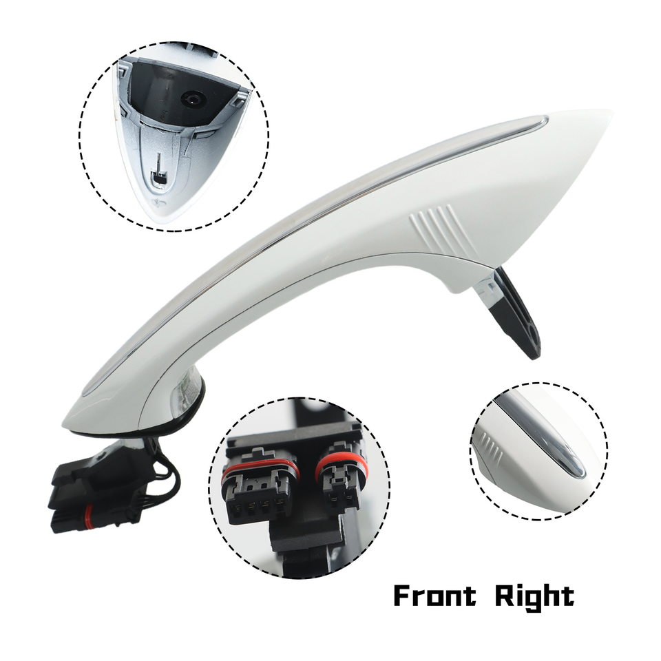 White Exterior Door Handle Fit for BMW 535i 550i 520i 528i 640i ...