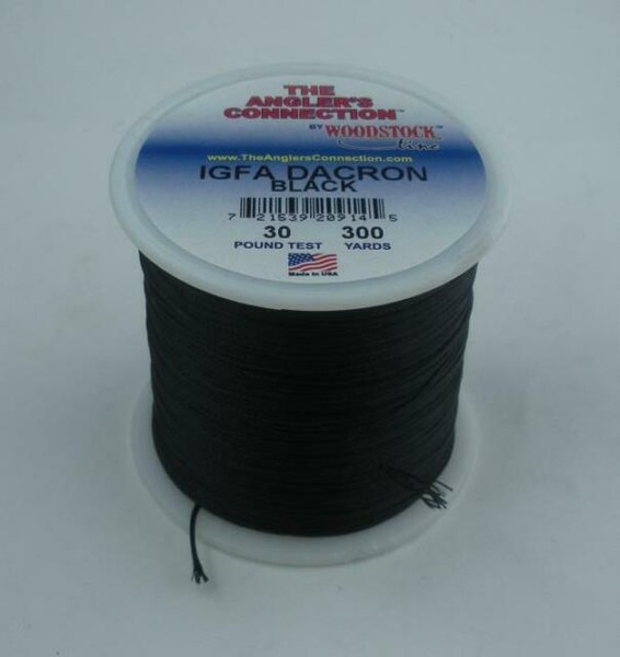 Woodstock Braided IGFA Black Dacron Line 30 Lb. Test 300 Yd. 25868 for ...