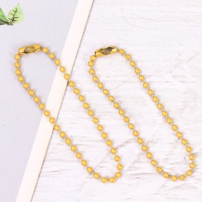 2 PCS Small Chain for Jewellery Making Chains Necklace Colorful Beaded ...