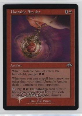Unstable Amulet Foil Magic: Modern Horizons 3 MH3 #0421 | eBay