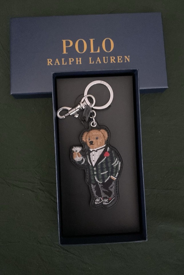 Last One POLO Ralph Lauren Martini Bear Tuxedo Bow Tie Leather Key ...