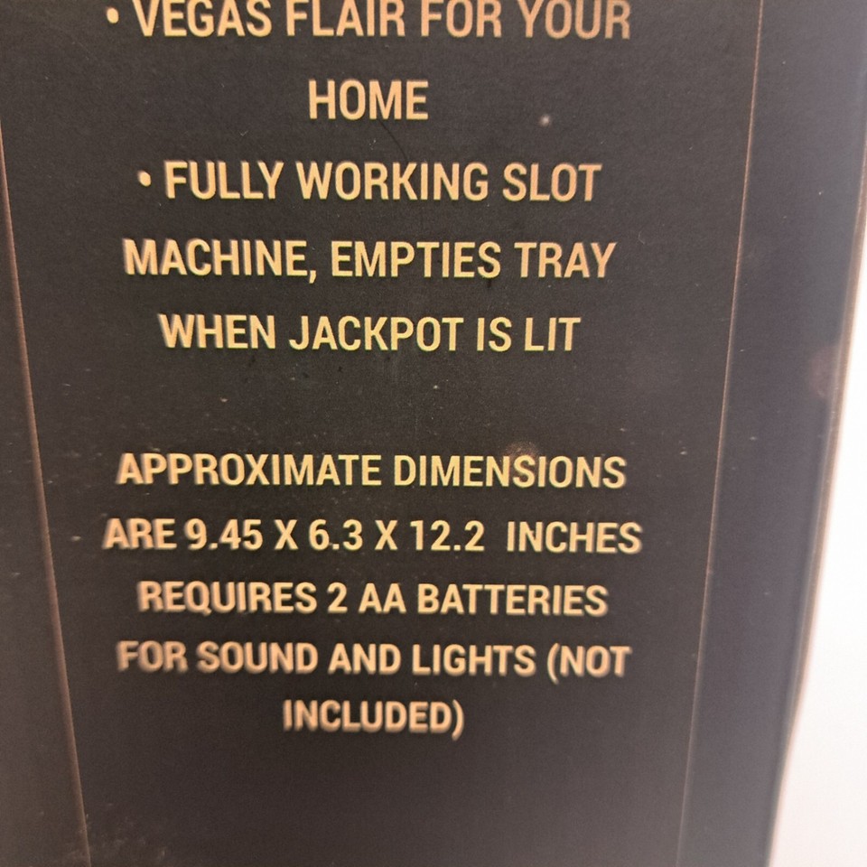 Casino Night Slot Machine Coin Savings Bank Brand New Flashing Lights ...