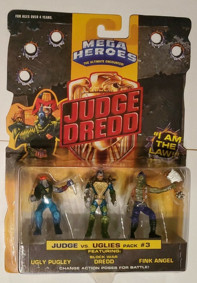 Judge Dredd Mega Heroes Multi-Packs Action Figures 1995 #3 Judge vs ...