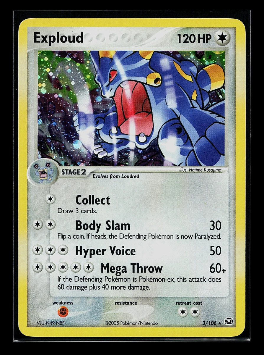 Pokemon Exploud Card