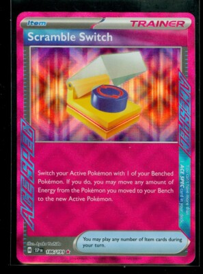 Pokemon SCRAMBLE SWITCH 186/191 - Surging Sparks - ACE SPEC HOLO - MINT ...