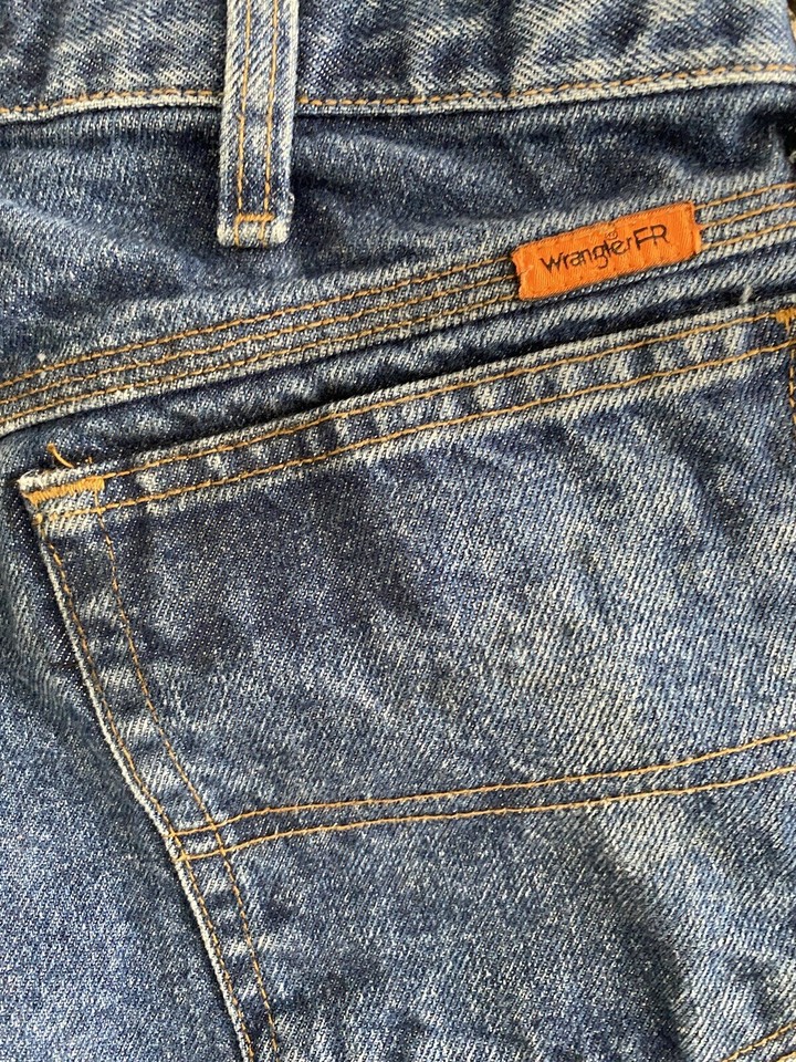 Wrangler FR Riggs Workwear HRC2 Men’s Dark Blue Jeans Flame Resistance ...