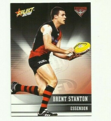 2012 AFL SELECT CHAMPIONS ESSENDON BRENT STANTON # 60 COMMON CARD ...