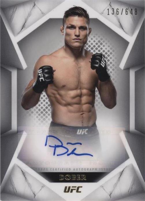 2020 Topps UFC Striking Signatures - Drew Dober #STS-DD /648 (AU, RC ...