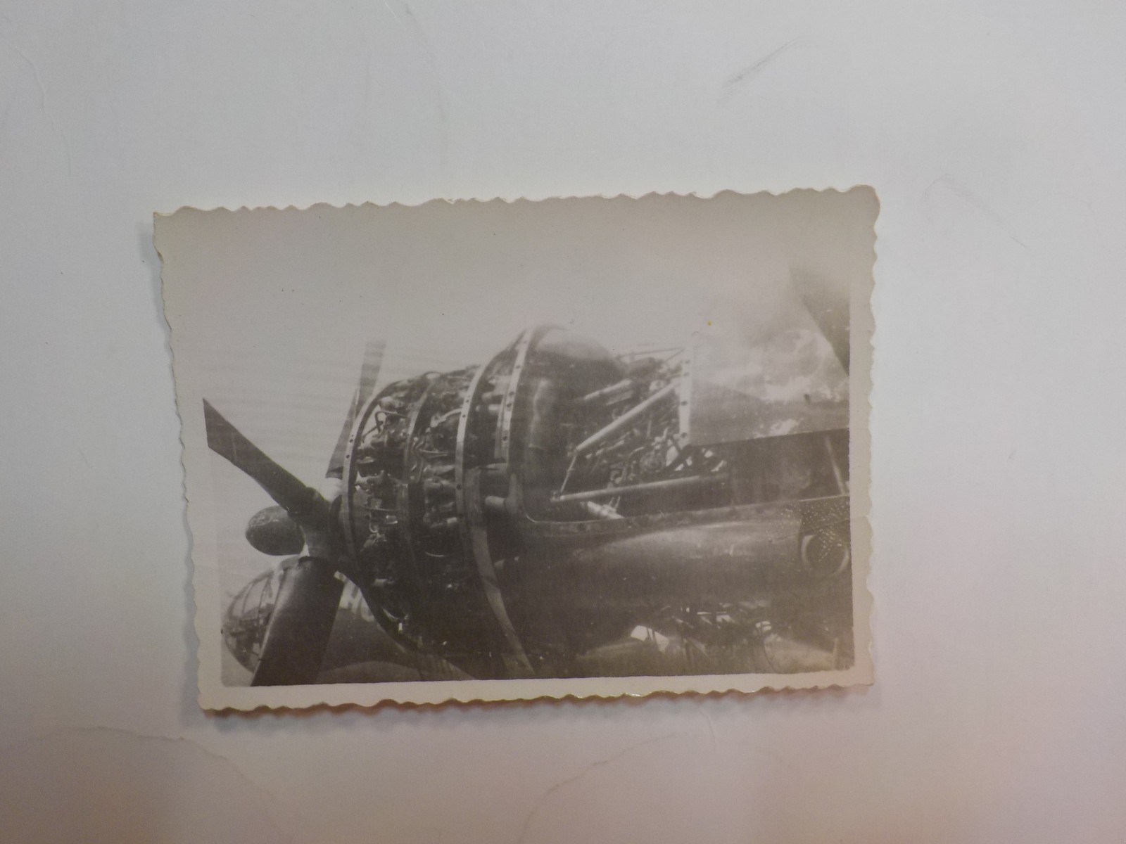 WW2 Photo Military Aircraft Front Damaged Photograph Original Image VTG ...