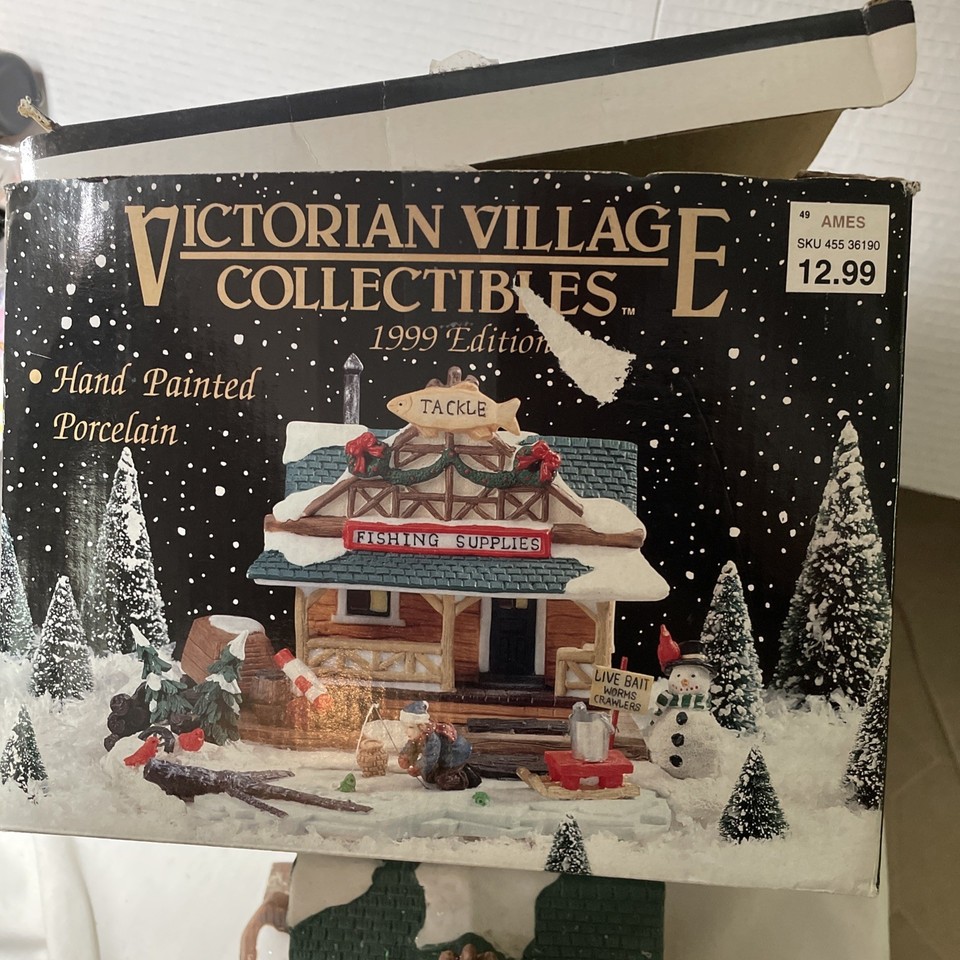 Victorian Village 99 The Old Towne Bait And Tackle Shop Table Accent ...