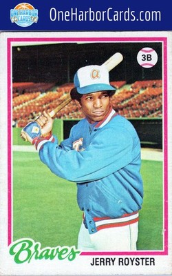 1978 Topps Atlanta Braves #187 Jerry Royster | eBay
