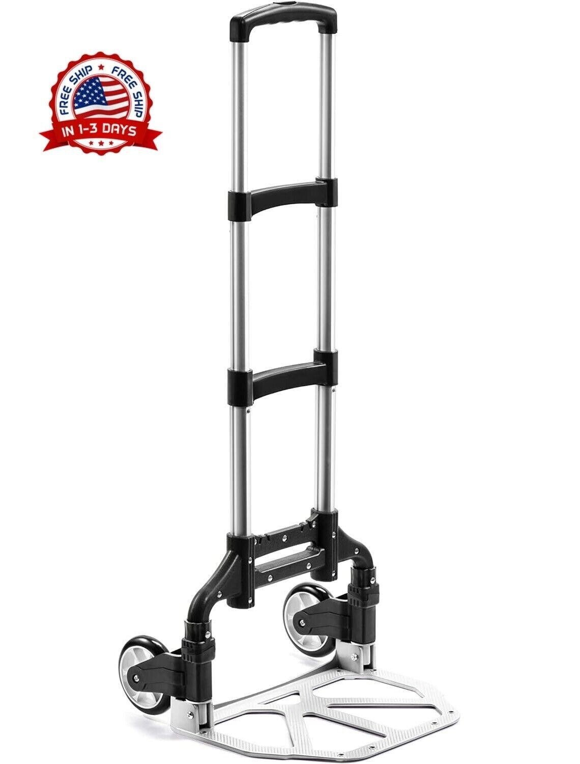 Carrito Plegable De Aluminio Carretilla Para Carga Con Ruedas Multiuso ...