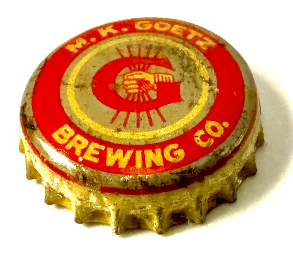 VINTAGE MK GOETZ BEER ST JOSEPH MO CORK CROWN EXCEL UNUSED COND 1941 ...