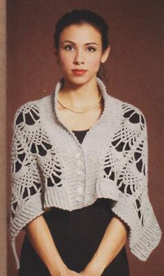 Morgana Shrug Crochet Pattern Instructions | eBay