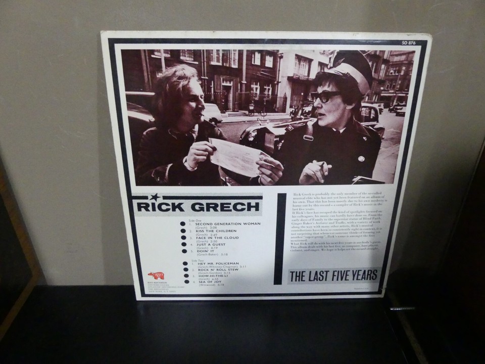 Rick Grech The Last Five Years LP SO 876 | eBay