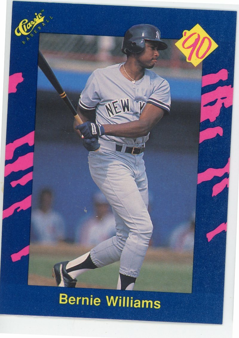 1990 CLASSIC BASEBALL #10 - BERNIE WILLIAMS (ROOKIE CARD) - NEW YORK ...