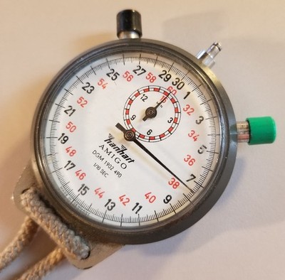 HANHART AMIGO DGM 1902 490 1/10 SEC GERMAN VINTAGE 3 BUTTON STOP WATCH ...