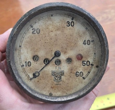 1920s SMITHS FN SPEEDOMETER Vintage Morris Austin 7 Alvis Riley MG MMM ...