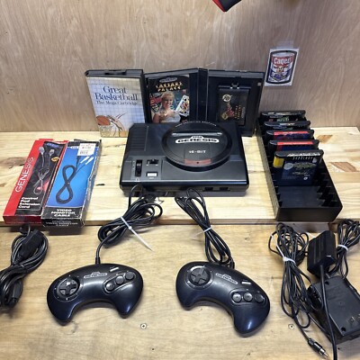 Sega Genesis Model 1 High Definition Graphics Console Bundle Nice Games ...