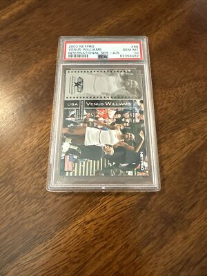2003 NETPRO INTERNATIONAL SERIES ALL STAR RC ROOKIE VENUS WILLIAMS PSA ...