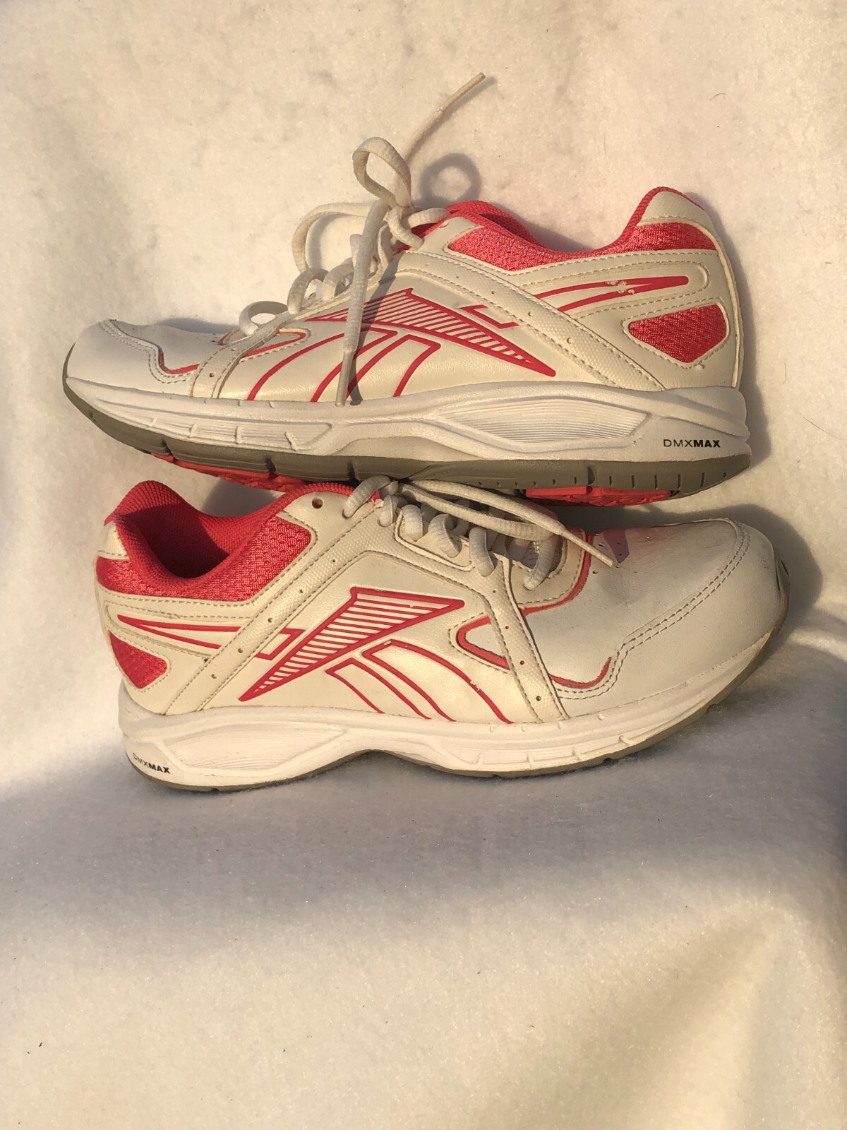 Reebok Pink/White Athletic Sneakers Walking Stride Guide 059503 | eBay